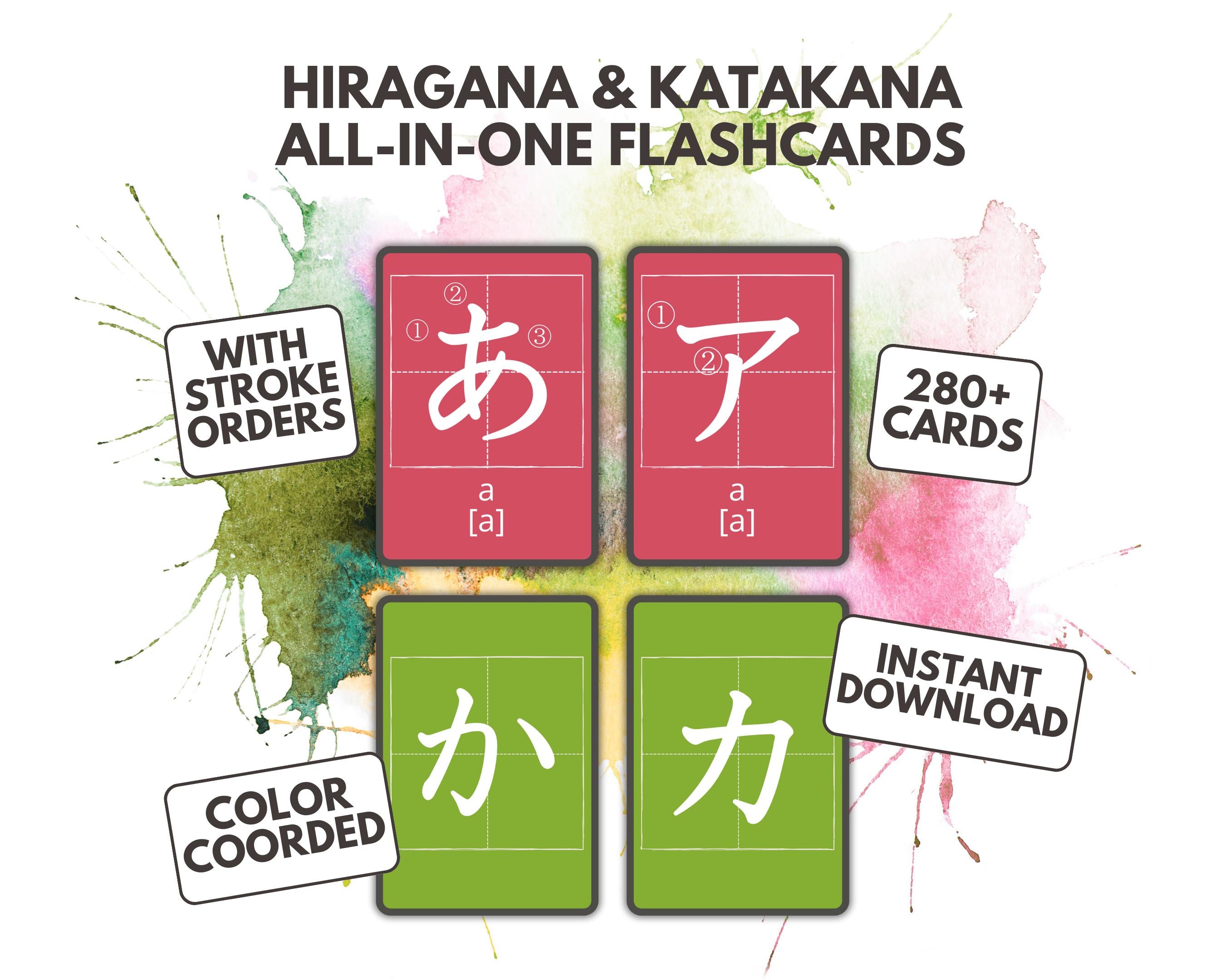 Hiragana & Katakana Flashcard Bundle – JapaneseAtoZ